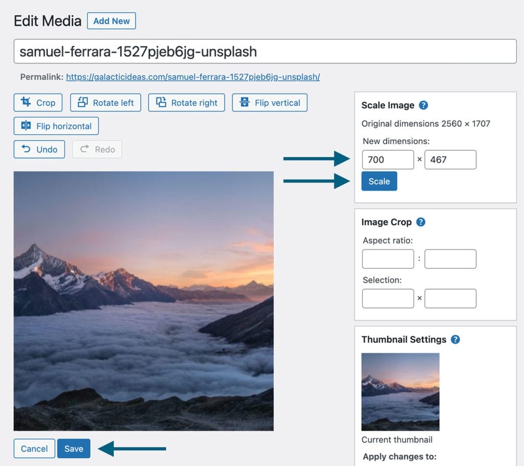 Scale Image Sizes to Boost Performance - Galactic Ideas